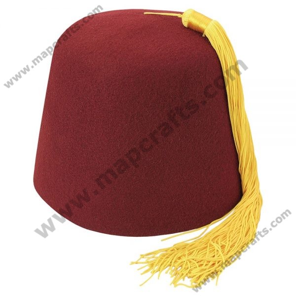 Fez Hat with Yellow Tassels – MAP Crafts