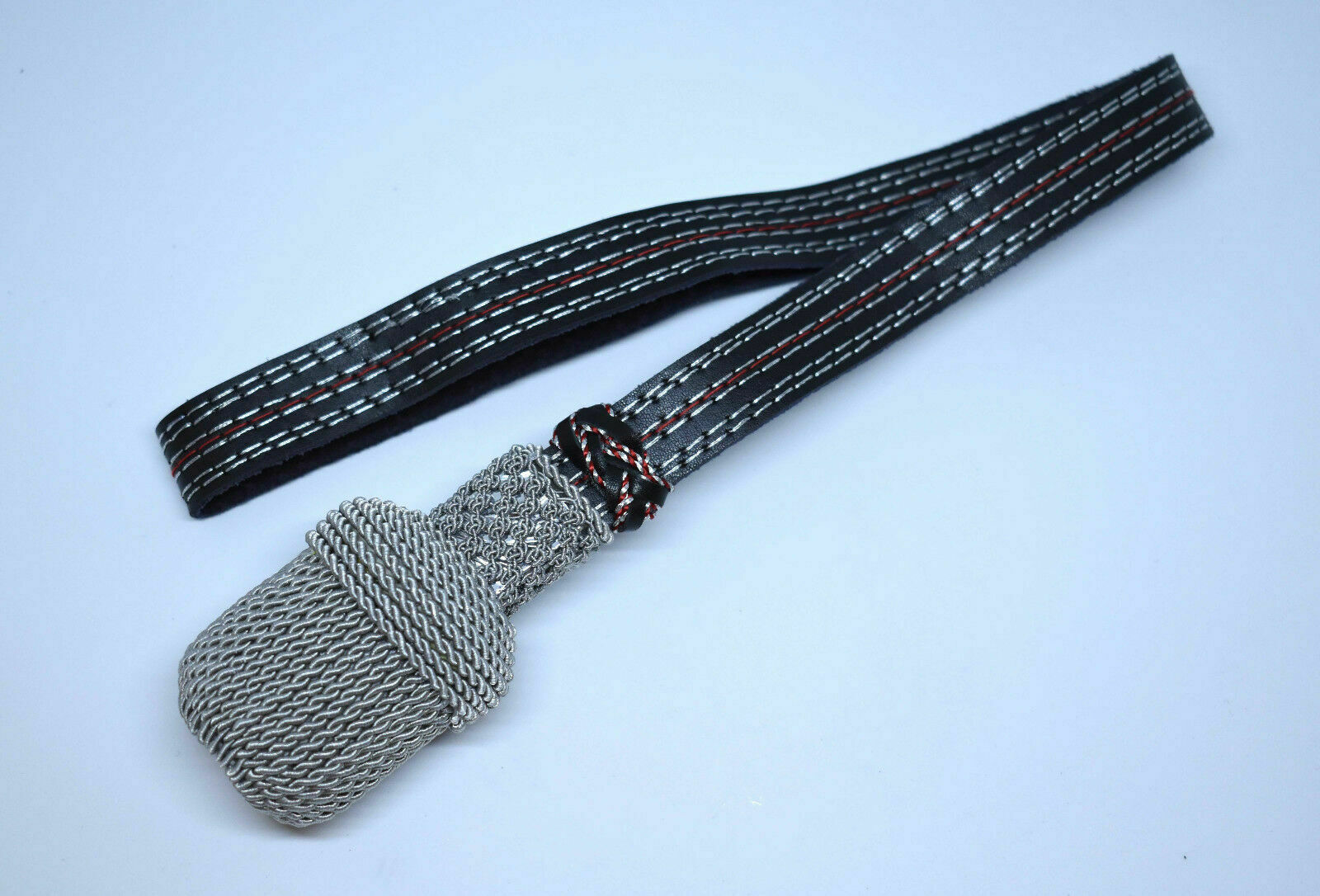 WW2 GERMAN SILVER SWORD KNOT WITH LEATHER STRAP PORTEPEE (REPRO) – MAP ...